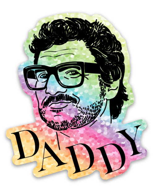 DADDY | GLITTER STICKER – LOVE & LION