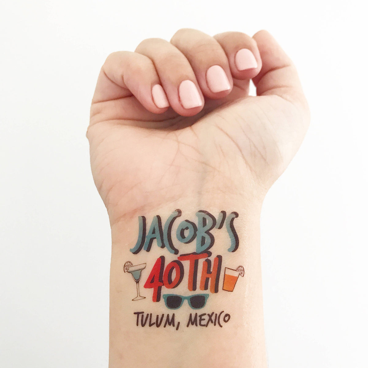 COCKTAILS | CUSTOM BIRTHDAY PARTY TEMPORARY TATTOOS – LOVE & LION